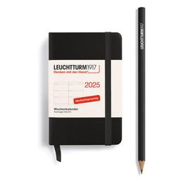 LEUCHTTURM1917 Wochenplaner in Schwarz - A7 - 49% | Buero-schulbedarf