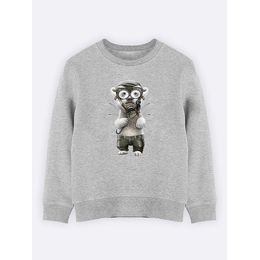 WOOOP Sweatshirt "Pilot Polar" in Grau - 61% | Gr&ouml;&szlig;e 104 | Kinder-sweatshirts-jacken