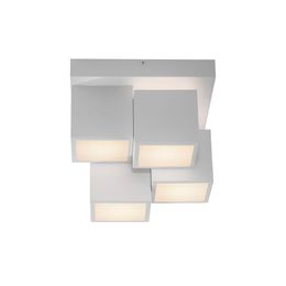 Just Light LED-Deckenleuchte in Wei&szlig; - (B)30 x (H)30 cm - 51% | Haengeleuchten-deckenleuchten