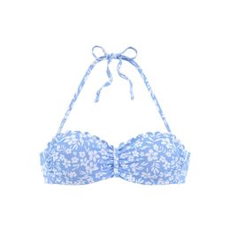 Vivance Bikinitop Damen Gr&ouml;&szlig;e 65 blau / wei&szlig;