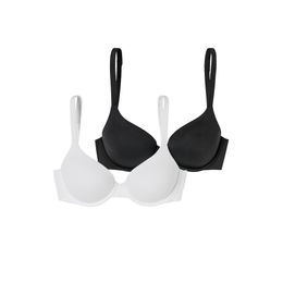 Schiesser Bra ' BH mit Schale - Unique Micro ' female Black, White size 90
