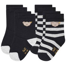 Steiff Collection Socken M&auml;dchen Gr&ouml;&szlig;e 31/34 beige / nachtblau / graumeliert