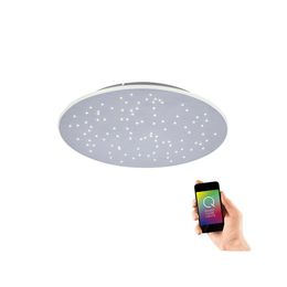 Just Light LED-Deckenleuchte "Q-Nightsky" in Silber - (H)5 x &Oslash; 48,5 cm - 49% | Haengeleuchten-deckenleuchten