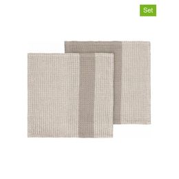 Blomus 2er-Set: Sp&uuml;lt&uuml;cher "Gano" in Creme/ Beige - (L)25 x (B)25 cm - 44% | Tischwaesche