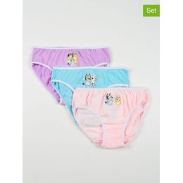 Bluey 3er-Set: Slips "Bluey" in Rosa/ T&uuml;rkis/ Lila - 27% | Gr&ouml;&szlig;e 98/104 | Kinder-waesche