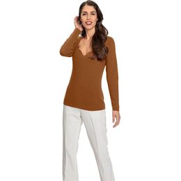 Heine Pullover in Hellbraun - 62% | Gr&ouml;&szlig;e 48 | Damen-pullover-cardigans