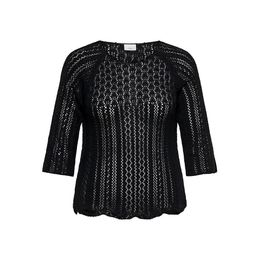 Only Carmakoma Pullover in Schwarz - 60% | Gr&ouml;&szlig;e M-46/48 | Damen-pullover-cardigans