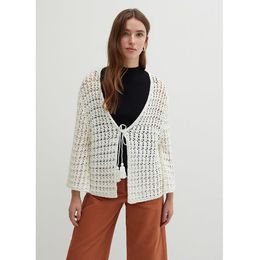 Stefanel Cardigan in Creme - 85% | Gr&ouml;&szlig;e S | Damen-pullover-cardigans