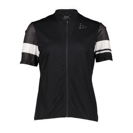 Craft Fahrradtrikot "Core Endur" in Schwarz/ Wei&szlig; - 48% | Gr&ouml;&szlig;e L | Damen-outdoor-tops-shirts