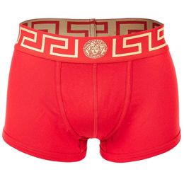 Versace Boxershorts Herren Gr&ouml;&szlig;e L beige / rot