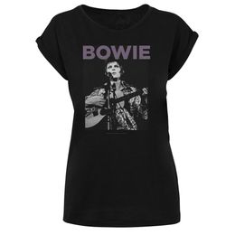 F4NT4STIC Shirt 'David Bowie Rock Poster' Damen Gr&ouml;&szlig;e XXL grau / schwarz