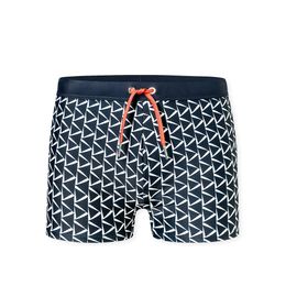 Schiesser Swim Trunks ' Ocean Swim ' male Blue, White size M