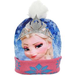 Disney Frozen M&uuml;tze "Frozen" in Blau/ Rosa - 46% | Gr&ouml;&szlig;e 52 cm | Baby-muetzen