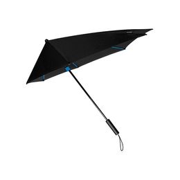 Impliva Sturm-Taschenschirm in Schwarz/ T&uuml;rkis - (L)95 x (B)90 cm - 70% | Damen-regenschirme