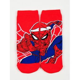 Spiderman Socken "Spiderman" in Rot - 10% | Gr&ouml;&szlig;e 23-26 | Kinder-socken-strumpfhosen