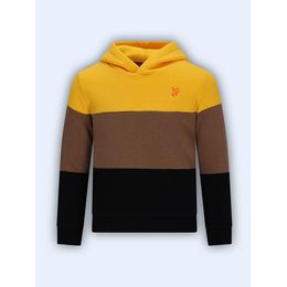Tygo & Vito Hoodie "Hessel" in Gelb/ Braun/ Schwarz - 37% | Gr&ouml;&szlig;e 134/140 | Kinder-sweatshirts-jacken