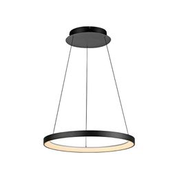 Just Light LED-H&auml;ngeleuchte "Hoop" in Schwarz - (H)180 x &Oslash; 57 cm - 58% | Haengeleuchten-deckenleuchten