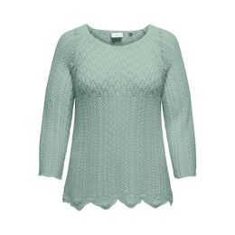 Only Carmakoma Pullover in Mint - 69% | Gr&ouml;&szlig;e L-50/52 | Damen-pullover-cardigans
