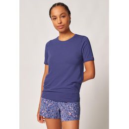 Skiny Pyjama-Oberteil in Blau - 50% | Gr&ouml;&szlig;e 38 | Damen-loungewear