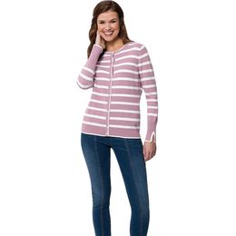 Heine Cardigan in Ros&eacute;/ Creme - 57% | Gr&ouml;&szlig;e 46 | Damen-pullover-cardigans
