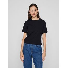 Vila Shirt "Sola" in Schwarz - 48% | Gr&ouml;&szlig;e XS | Damen-tops