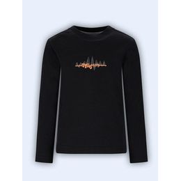 Tygo & Vito Longsleeve "Mees" in Schwarz - 50% | Gr&ouml;&szlig;e 122/128 | Kinder-longsleeves