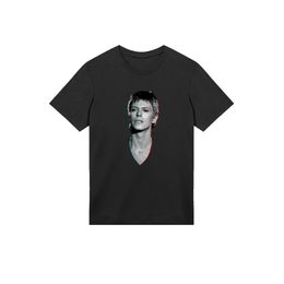 F4NT4STIC Shirt 'TV Times Pop Star David Bowie Portrait 1977' male Black size XS