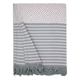 Towel to Go Strandtuch "Atil XXL" in Grau - (L)250 x (B)200 cm - 73% | Badtextilien