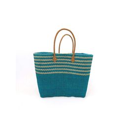 Le Comptoir de la Plage Strandtasche "Amoroni" in T&uuml;rkis - (B)35 x (H)35 x (T)20 cm - 39% | Damen-taschen