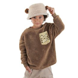 Denokids Fleecepullover in Braun - 65% | Gr&ouml;&szlig;e 110 | Kids-fleecejacken-fleecepullover