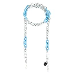 Cheeky Chain Munich Brillenkette 'Kyoto' Damen Gr&ouml;&szlig;e One Size hellblau / silber