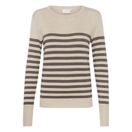 Kaffe Pullover 'Lizza' Damen Gr&ouml;&szlig;e L hellbeige / braun