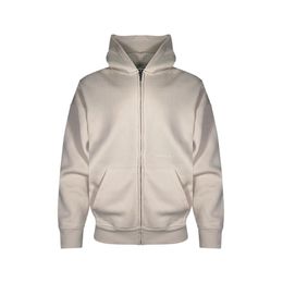 SikSilk Zip-Up Hoodie male Beige size XS