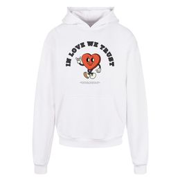 F4NT4STIC Sweatshirt 'In Love We Trust Valentinstag Streetwear' Herren Gr&ouml;&szlig;e XXXL rot / schwarz / wei&szlig;