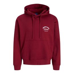 Jack & Jones JACK & JONES Hoodie Herren Gr&ouml;&szlig;e XXL rot / wei&szlig;
