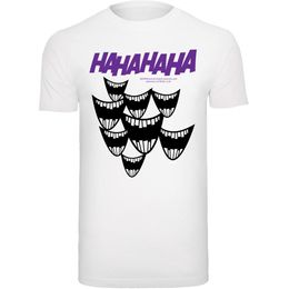 F4NT4STIC T-Shirt 'DC Comis Superhelden Batman Joker Smile' Herren Gr&ouml;&szlig;e L dunkellila / schwarz / wei&szlig;