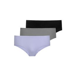 SNOCKS Panty Damen Gr&ouml;&szlig;e XS stone / helllila / schwarz