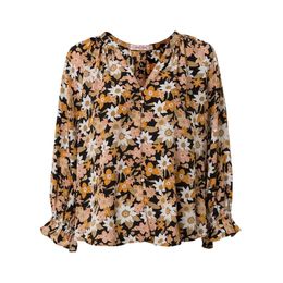 Traffic People Bluse Damen Gr&ouml;&szlig;e S creme / orange / puder / schwarz