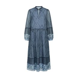 Noa Noa Kleid 'Zelda' Damen Gr&ouml;&szlig;e 44 nachtblau / hellblau Winterkleid