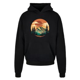 F4NT4STIC Sweatshirt 'Sonnenuntergang Berglandschaft' Herren Gr&ouml;&szlig;e XXXL sand / cognac / dunkelgr&uuml;n / schwarz