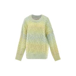 Sookie Pullover Damen Gr&ouml;&szlig;e XS/S gelb / mint