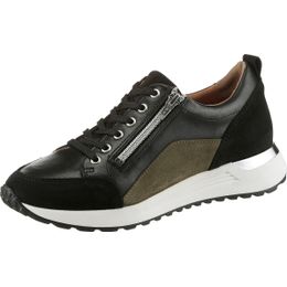 Heine Damen Sneaker schwarz-khaki Gr&ouml;&szlig;e 38