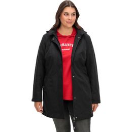 sheego Damen Parka in wasserabweisender Qualit&auml;t schwarz Gr&ouml;&szlig;e 52