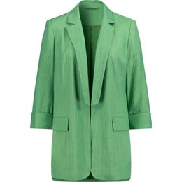 CR&Eacute;ATION L Damen Blazer in langer, verschlussloser Form apfel Gr&ouml;&szlig;e 36