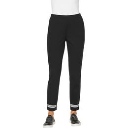 Heine Damen Jerseyhose mit Rundum-Dehnbund schwarz Gr&ouml;&szlig;e 46