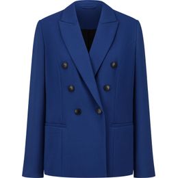 CR&Eacute;ATION L Damen Blazer in Doppelreiher-Optik royalblau Gr&ouml;&szlig;e 38