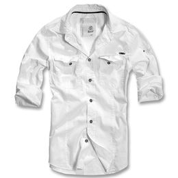 Brandit Men Slim Shirt Hemd (Sale) weiss, Gr&ouml;&szlig;e S