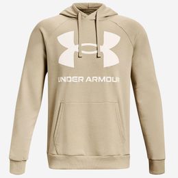 Under Armour Rival Fleece Big Logo Hoodie (Sale) khaki, Gr&ouml;&szlig;e S