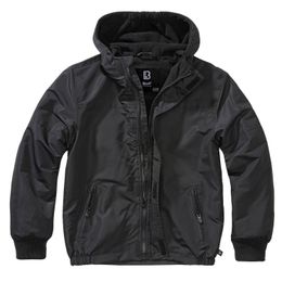 Brandit Kids Windbreaker Frontzip (Sale) schwarz, Gr&ouml;&szlig;e M/134-140