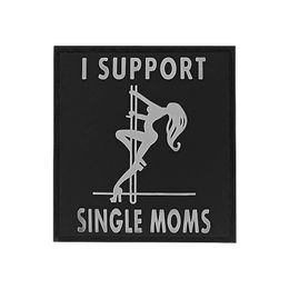 Rubber Patch I Support Single Moms